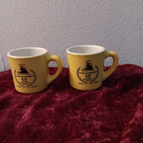 USA | Dining | Vintage California Rangers Coffee Mugs | Poshmark